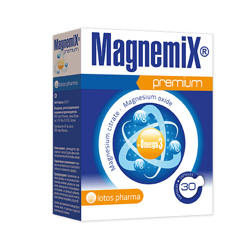 Magnemix Premium, 30 kapsulas - Magnijs un Omega 3 vienā kapsulā