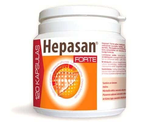 Hepasan Forte, 120 kapsulas - Aknu veselības uzturēšanai
