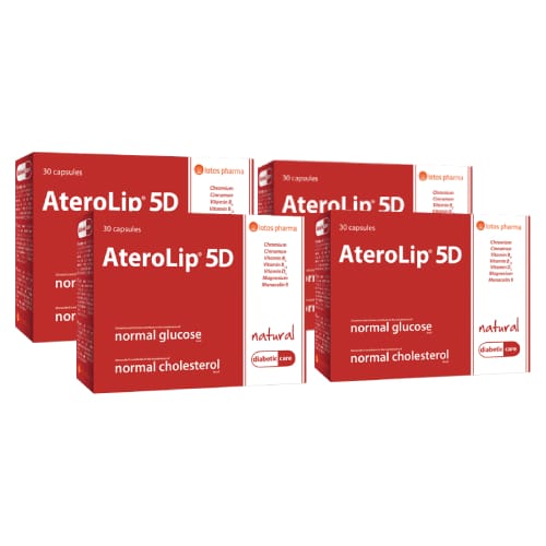 4x AteroLip 5D капсулы, 30 шт. 2-х месячный курс - Lotos Pharma