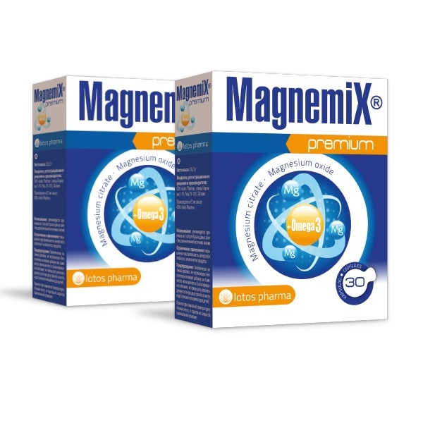 2x Magnemix Premium, 30 kapsulas – mēneša kurss - Lotos Pharma