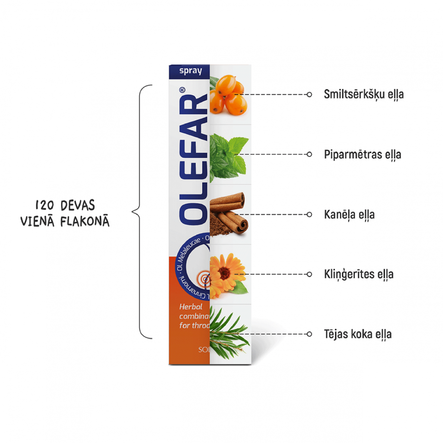 For neck pain | Olefar® Duo Oil Spray, 20 ml - Lotos Pharma